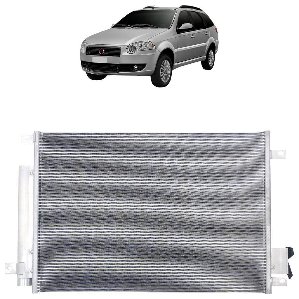 Condensador Palio Weekend 1.6 Flex Manual 2012 2013 2014 2015 2016 ...