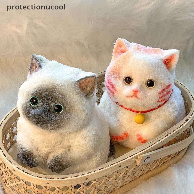 PRBR Food Grade Silicone Gato Taba Squishy Fuzzy Gatinho Feito À Mão ...