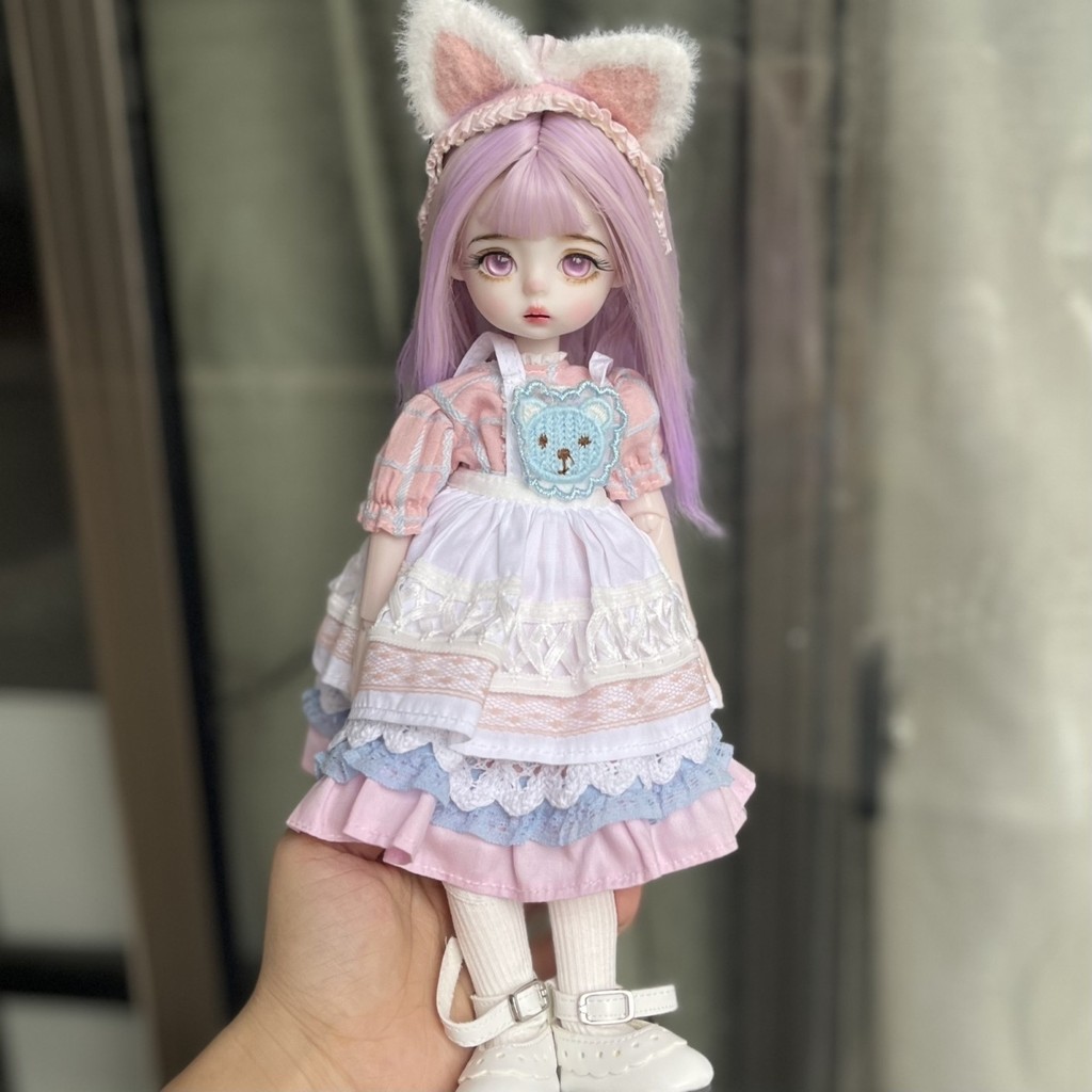 30 cm Boneca BJD boneca de maquiagem 6 pontos Boneca de articulação 3D ...
