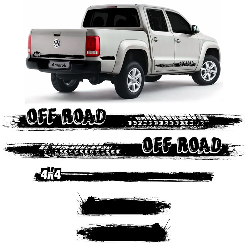 Faixa Off Road 4x4 P/ Pick-up Universal Lateral/traseiro | Shopee Brasil