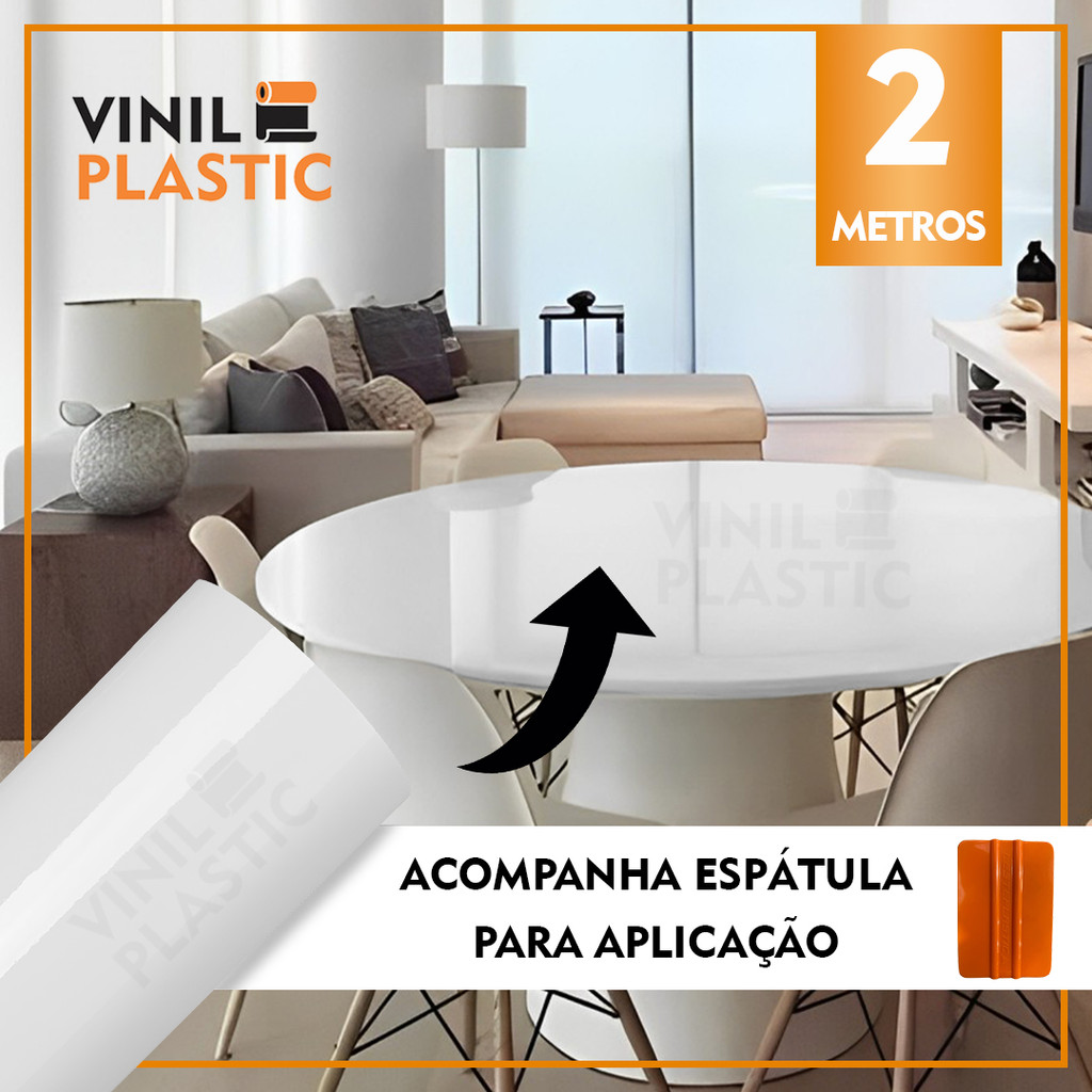 200x120 cm Adesivo Branco Laca Laquear Mesa Vidros Eletrodomesticos ...