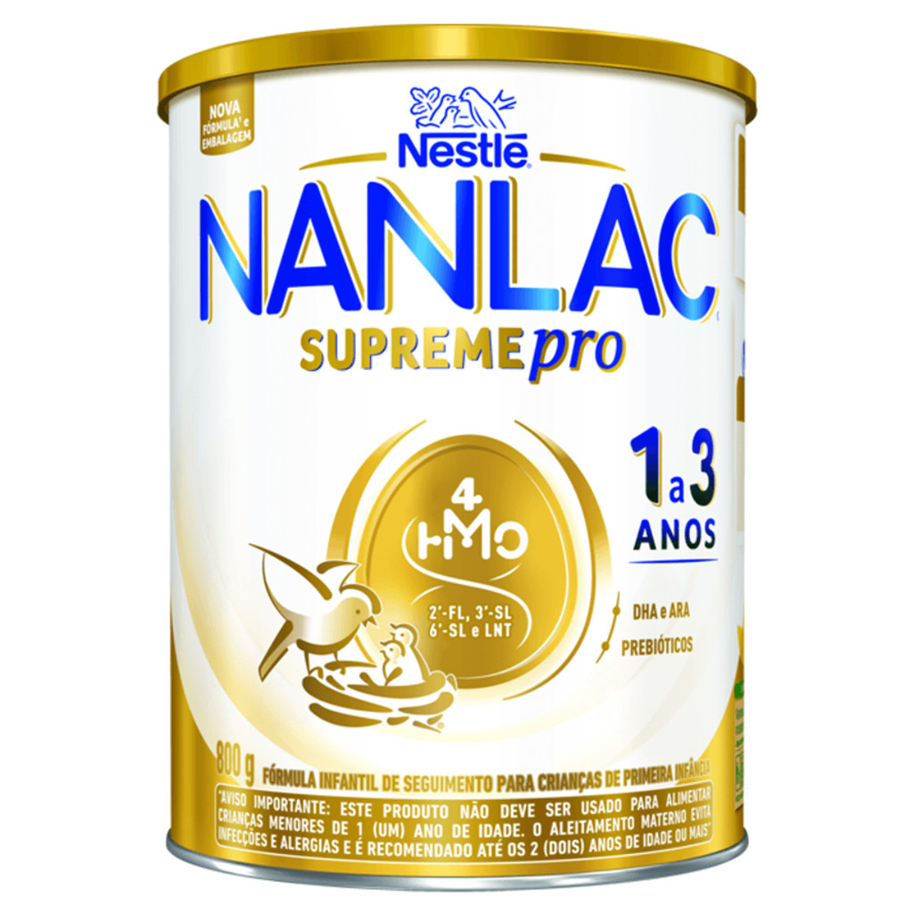 Formula Infantil Nanlac Supreme 1 A 3 Anos 800 g | Shopee Brasil