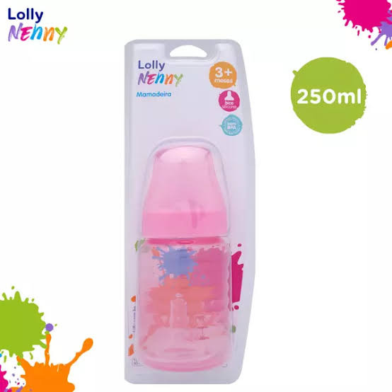 Mamadeira lolly big clean sil 250ml rosa | Shopee Brasil