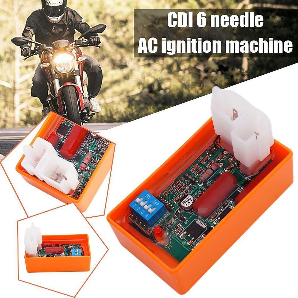 1 Peça Motocicleta Modificada 6 Pinos Plugue Duplo Cdi Com Interruptor ...