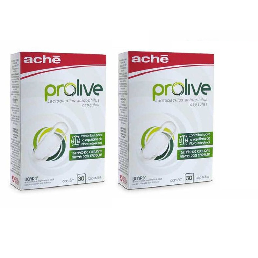 Kit 2 Prolive Suplemento Alimentar Probiótico 30 Cápsulas | Shopee Brasil