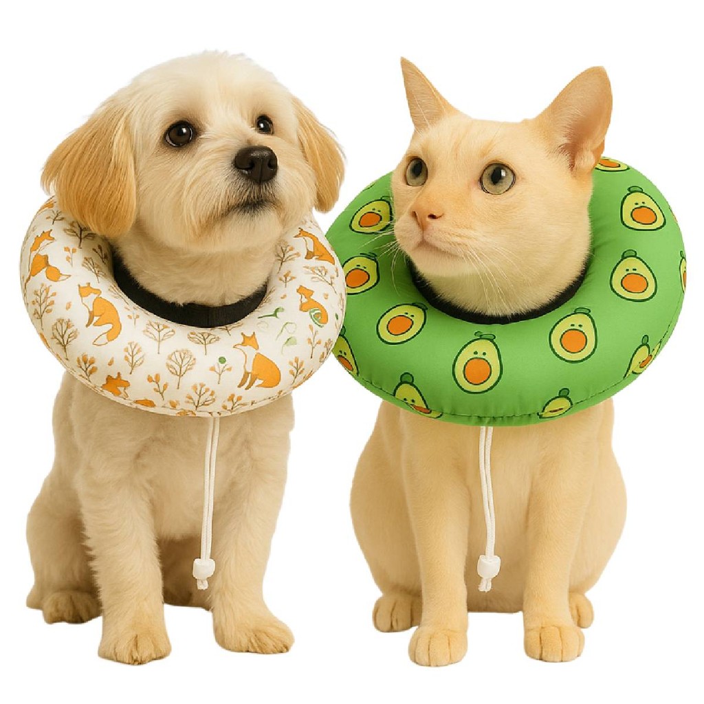 Colar Elizabetano Ajustável Macio Gatos E Cães pós cirúrgico | Shopee ...