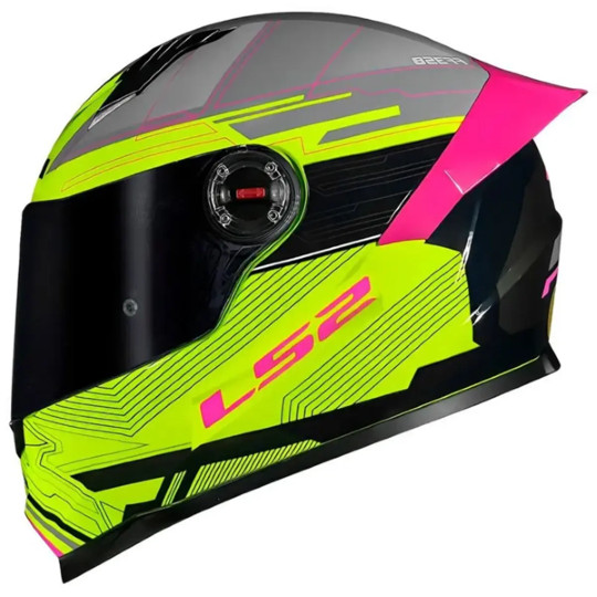 Capacete Ls2 Ff358 S Digital Black / Yellow | Shopee Brasil