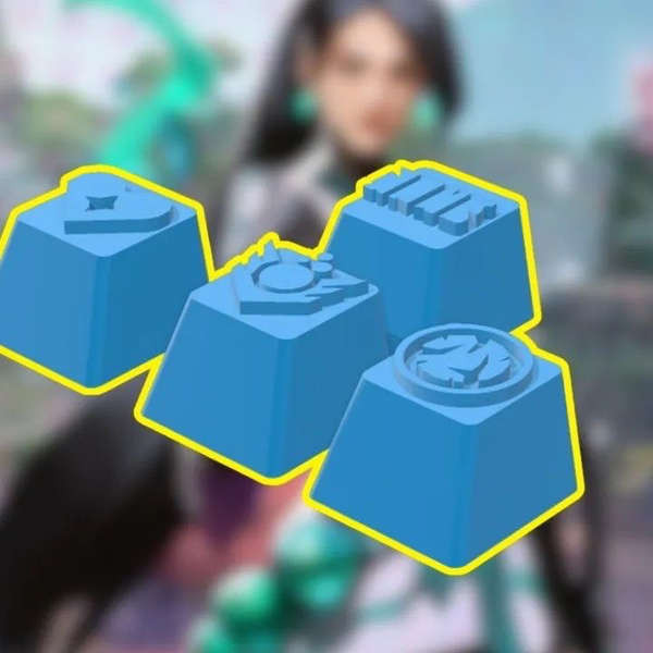3D impresso Valorant Valorant Hero Skill Keyboard Cap Conjunto completo ...