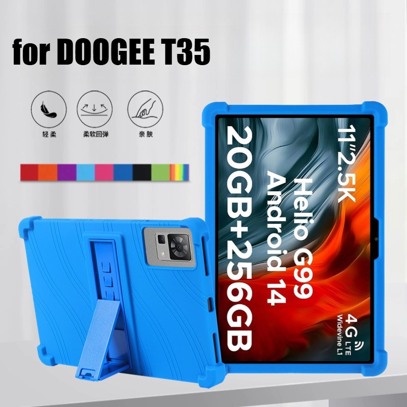 Para DOOGEE T35 11 Polegadas À Prova De Choque Caso Suporte De Silicone ...