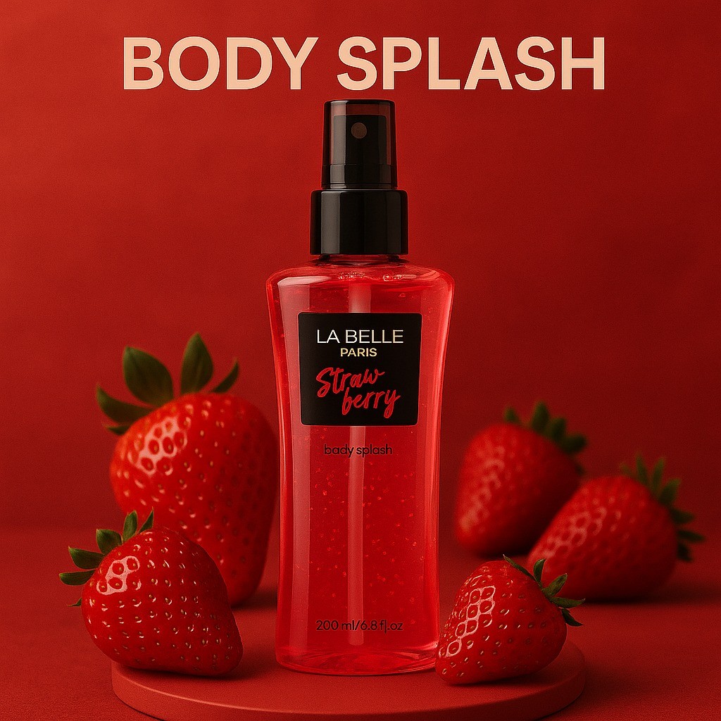 Body Splash Strawberry Fragrância Doce, Refrescante E Irresistível-La ...