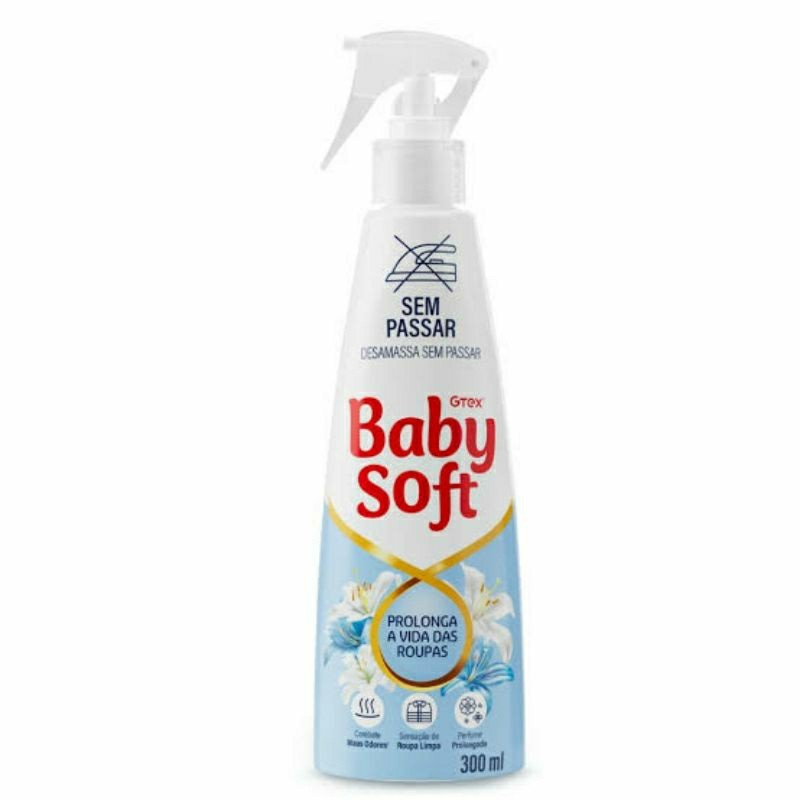 Sem Passar Baby Soft - 300ml, Deixa as roupas macias e perfumadas ...