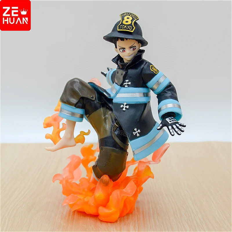 15cm Fire Force Shinra Kusakabe action figure boneco brinquedo Presente ...