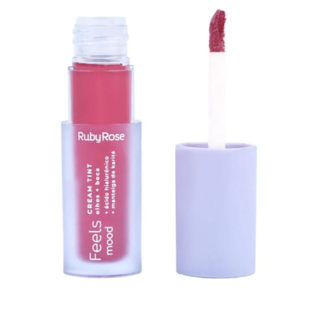Cream Tint Feels Mood Olhos Boca Ácido Hialurônico Ruby Rose BERRY ...