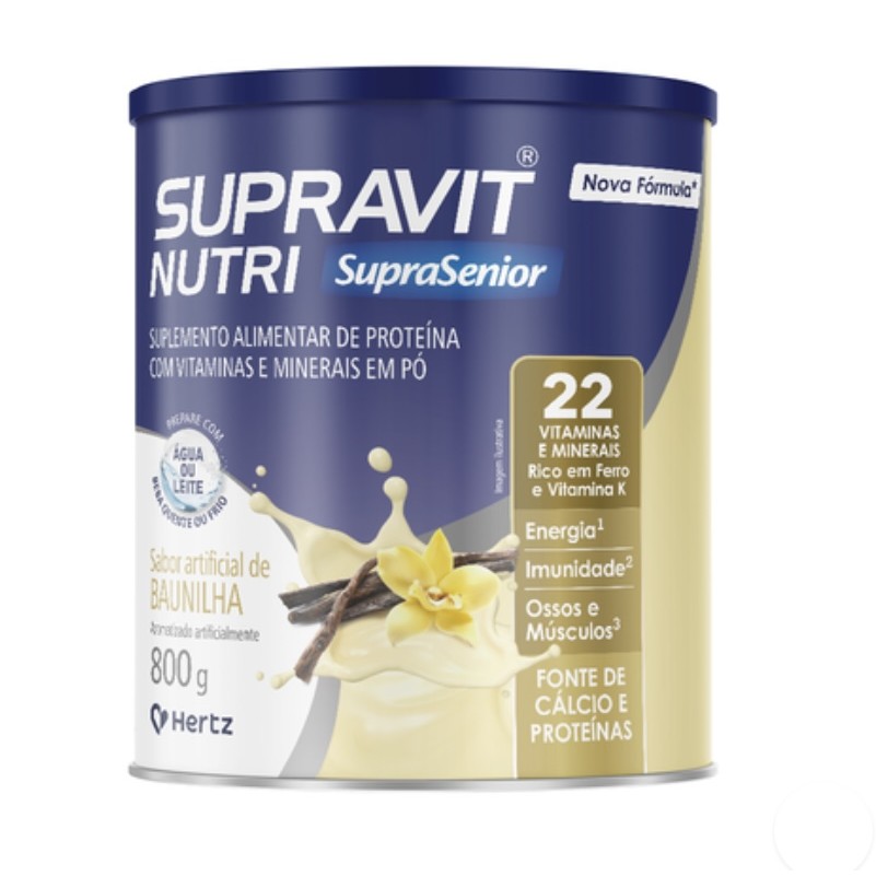 Supravit Nutri Sabor Baunilha 800g - Suplemento Alimentar | Shopee Brasil