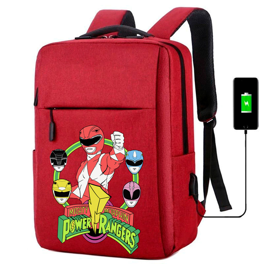 Mochila Escolar Estampa Power Ninjas Rangers Com Lugar Para Notebook e ...