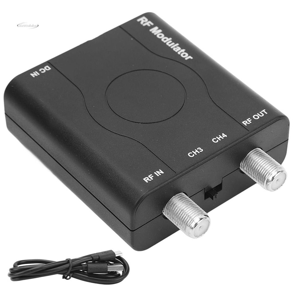 Conversor Coaxial Modulador RF Interface Multimídia HD Para NTSC Preto ...