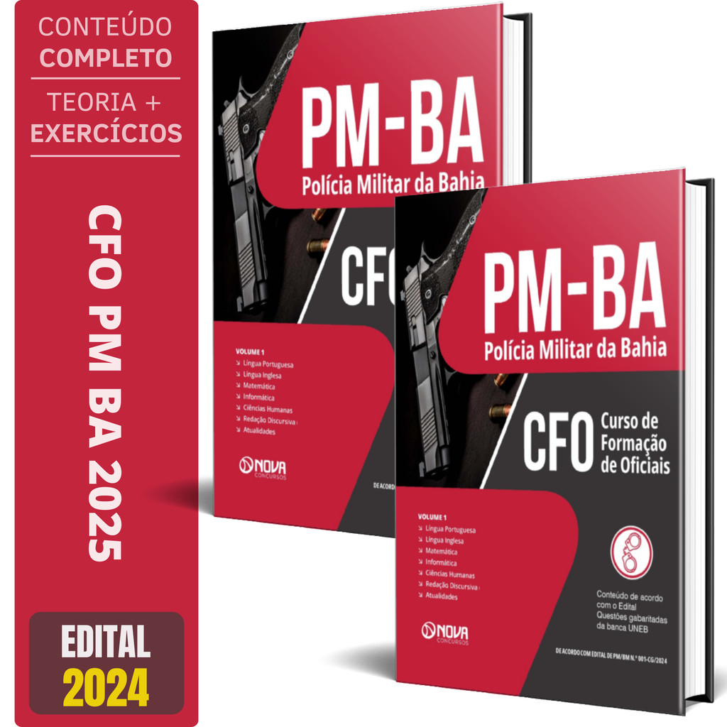 Apostila PM BA 2025 - Oficial - CFO | Shopee Brasil