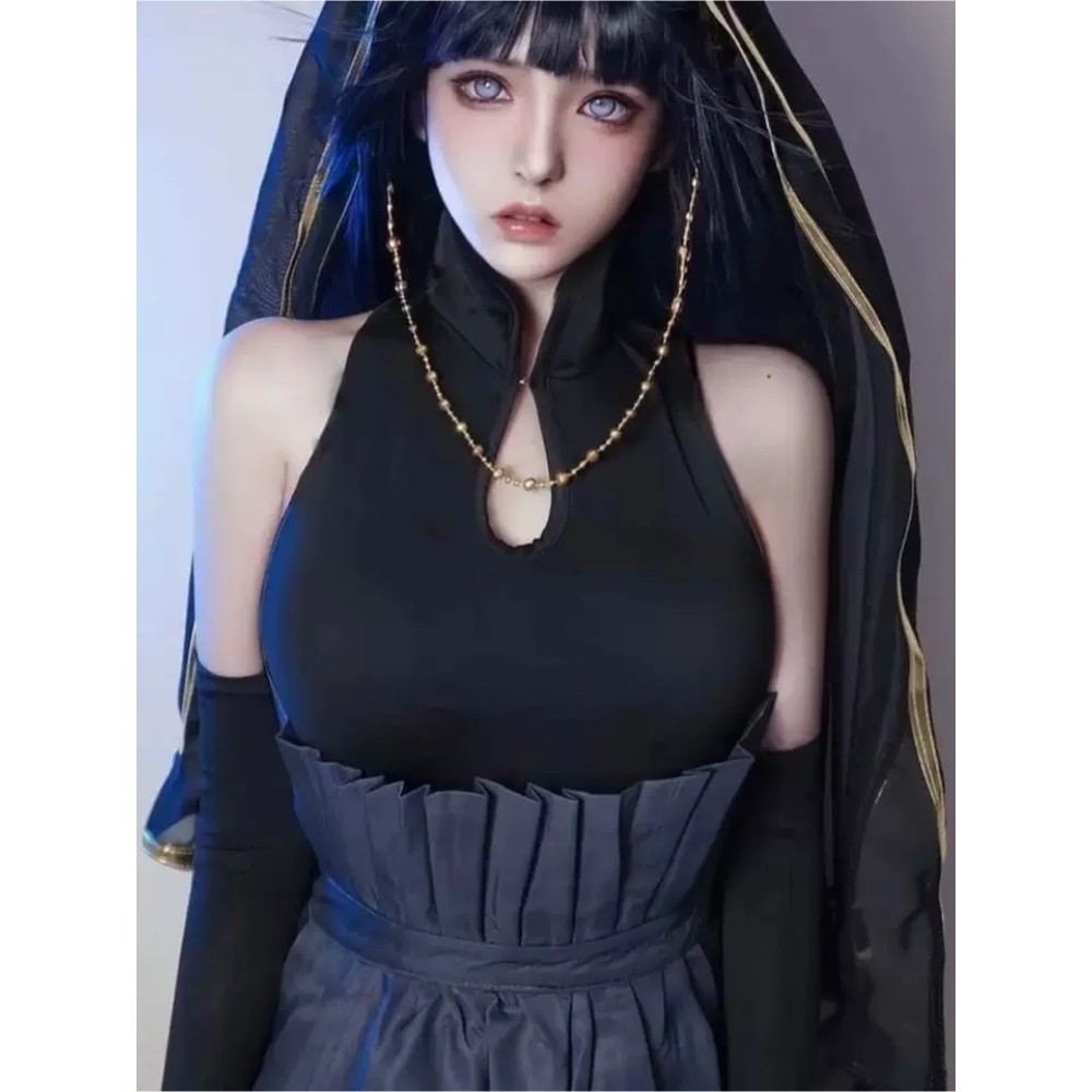 Naruto Cho Hyuga Hinata vestido de noiva Co vestido Boober vira cosplay ...