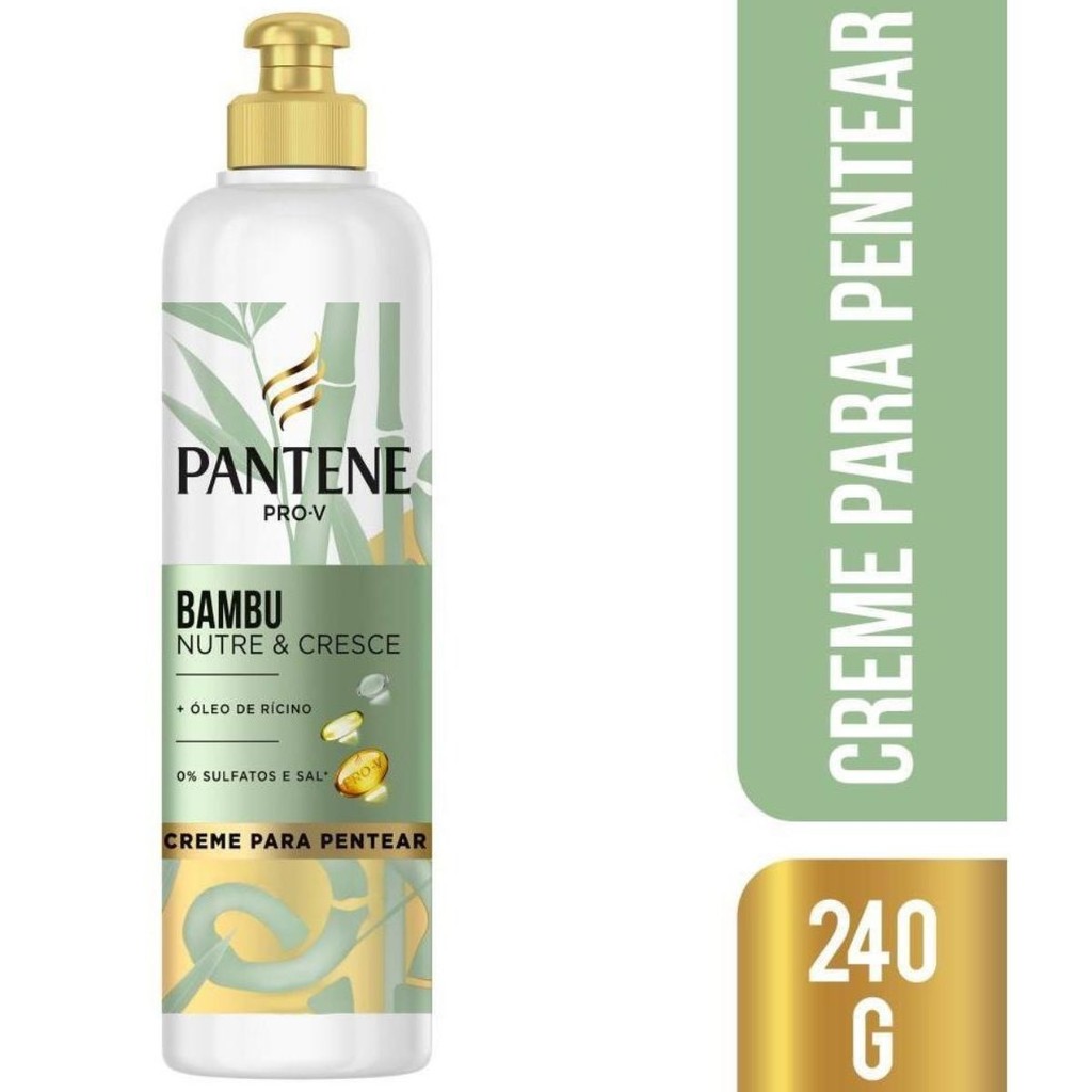 Creme Pentear Pantene Bambu Nutre e Cresce 250ml | Shopee Brasil