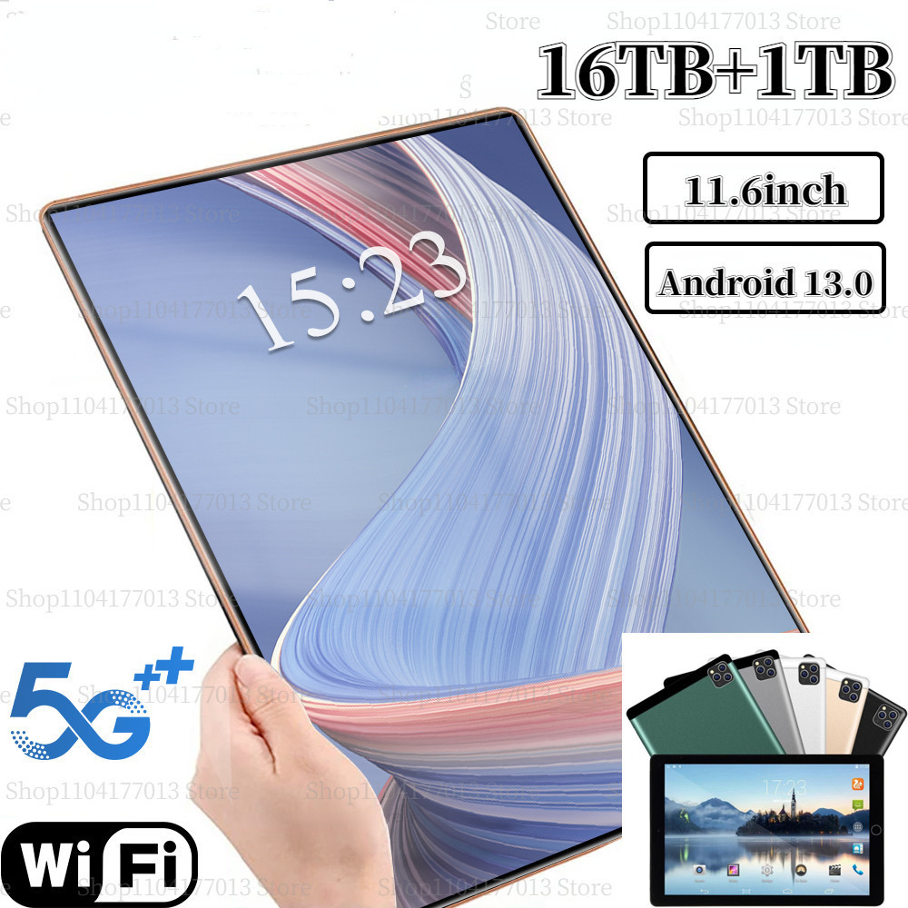 2025 Novo 5g Tablet PC Android 13.0 12 Pólos 16 Gb RAM 1 Tb ROM 10 Núcleo WIFI Bluetooth ...
