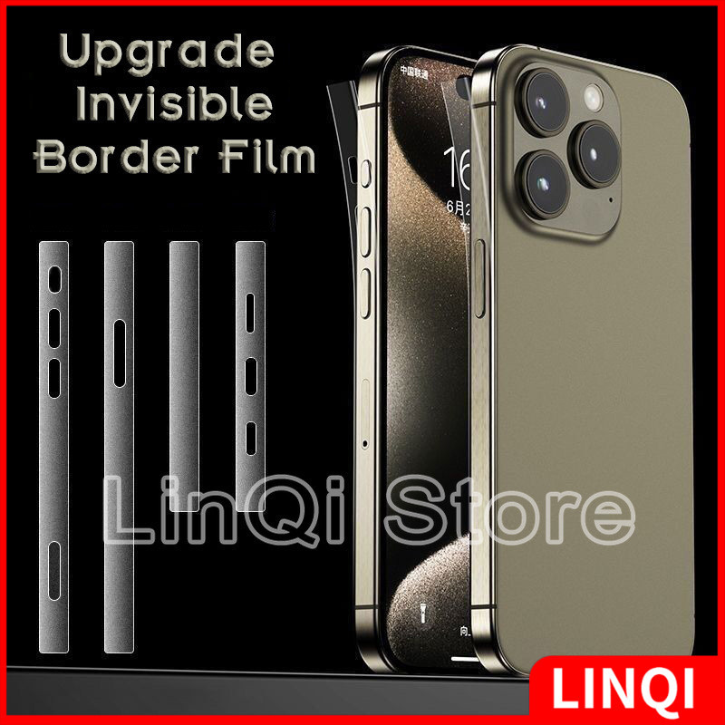 Filme Lateral Para iPhone 16 Pro Max 15 14 Plus 13 12 mini X XR XS 7 8 ...