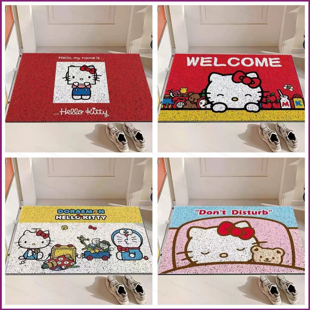 Tendência Hello Kitty Tapete De Chão Porta De Entrada Quarto Desenho ...
