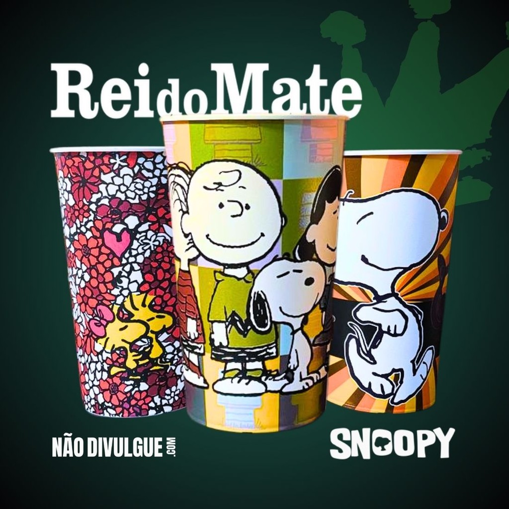 Copos Snoopy Colecionáveis - Rei do Mate | Shopee Brasil