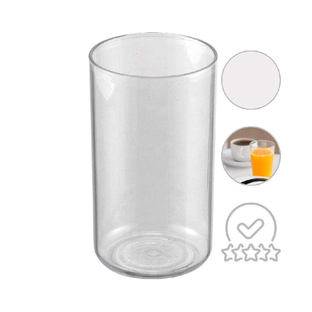 Copo Suco Acrilico Transparente Cristal Acrylic Line Festa | Shopee Brasil