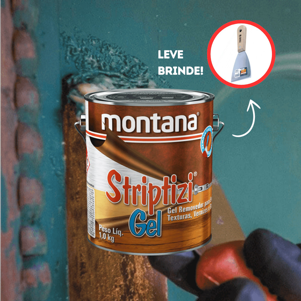 Kit Striptizi Removedor de Tinta Gel Renova Móvel Superfície Madeira ...