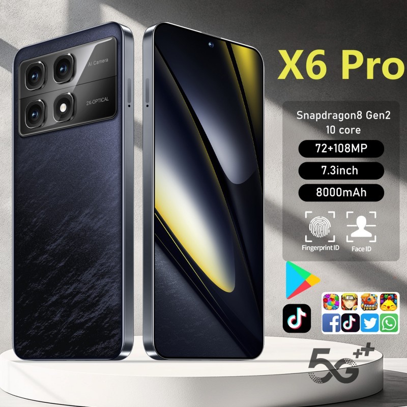 Celular X6 Pro 7.3 Polegadas Android Phone Celulares 16GB+512GB ...