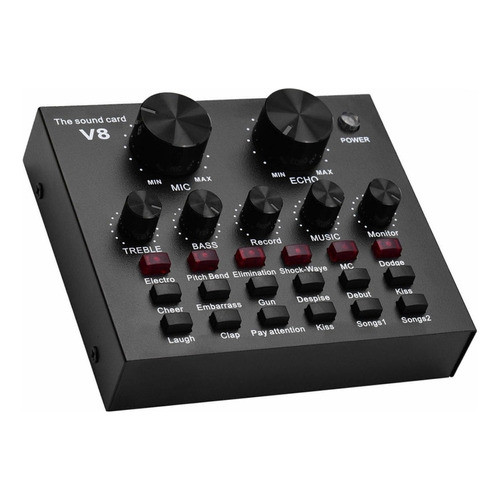 Interface De Áudio Para Streaming Com Efeitos De Som - Live | Shopee Brasil