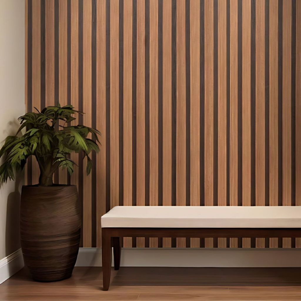 Papel De Parede Adesivo Ripado Madeira 5 METROS Adesivo Autocolante ...