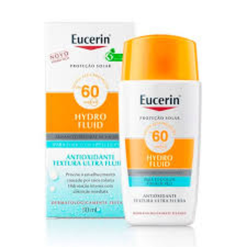 Protetor Solar Facial Eucerin Hydro Fluid FPS 60 50ml Eucerin 50ml | Shopee Brasil