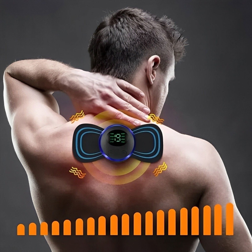 Massageador elétrico de pulso elétrico EMS! Recarregável para relaxar a ...