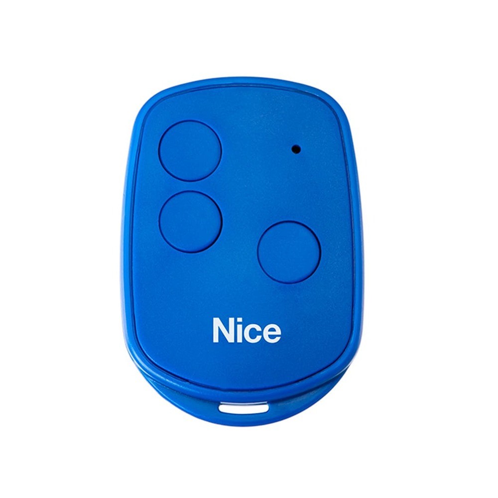 Controle remoto nice linear HCS TX 3 botões AZUL 3TB Segurança Alarme ...