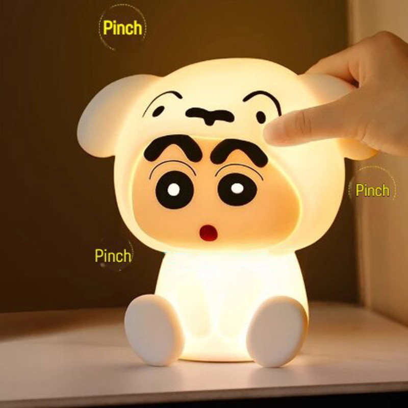 LED Night Light Crayon Shinchan BUBU Lâmpada De Silicone Para Crianças ...