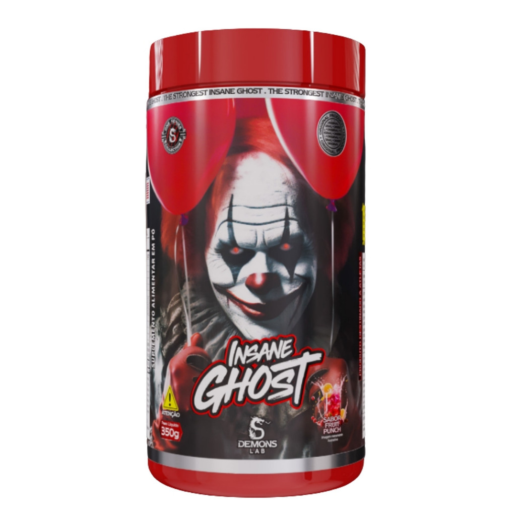 Pré-Treino Insane Ghost Pote 350g Fruit Punch Demons Lab | Shopee Brasil
