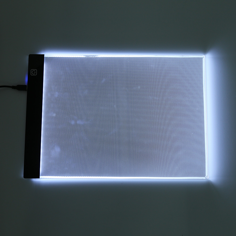 Novo A4 K2 LED Artista Tipo Fino Estêncil Prancheta De Desenho Almofada De Mesa De Rastreamento ...