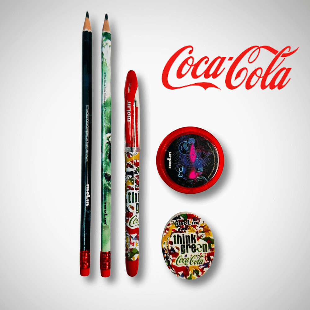 kit escolar Coca Cola Relíquia Molin | Shopee Brasil
