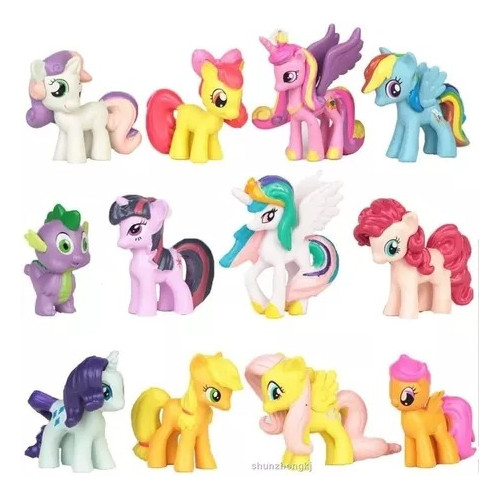 Lote De 12 Mini Bonecos My Little Poney My Pony | Shopee Brasil
