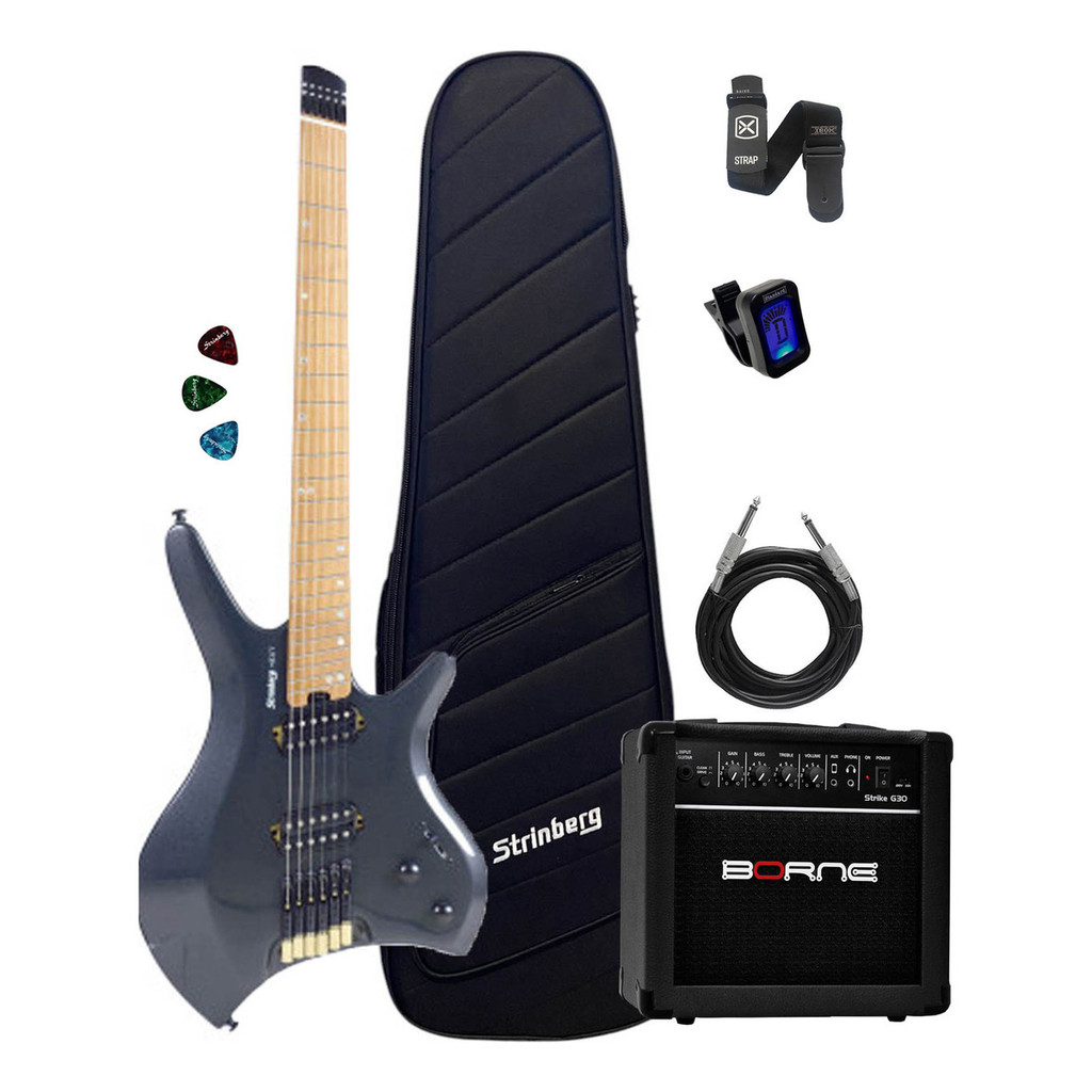 Guit Ele Headless Multiscale Strinberg Shn6 Next C/ Cubo G30 | Shopee ...
