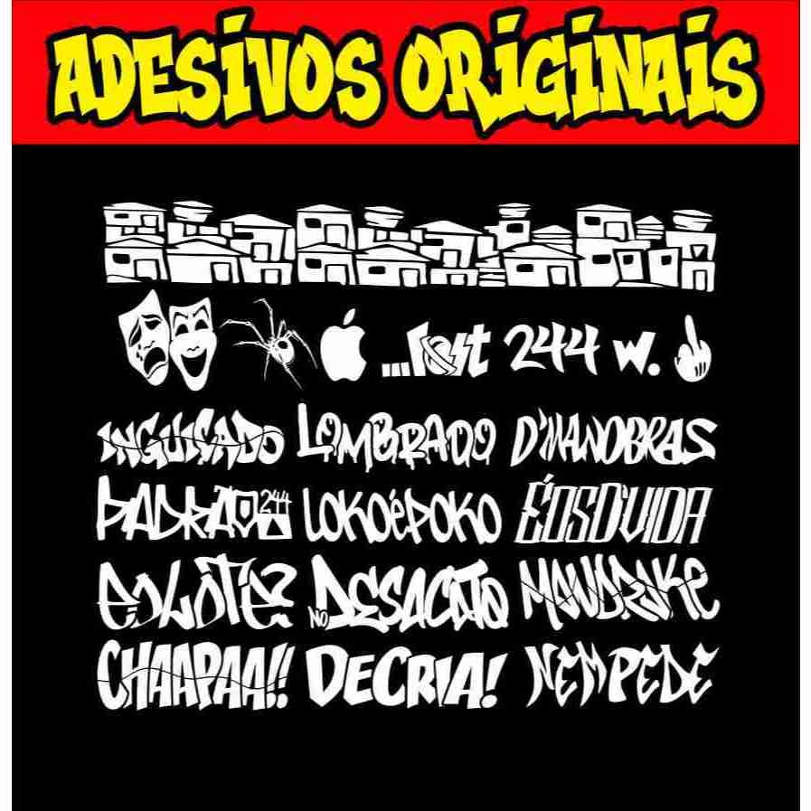 KIT ADESIVOS PARA QUADRO DE BIKE, ORIGINAL/ FAVELINHA PARA QUADRO ...