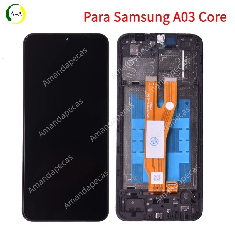 novo Display LCD para Samsung Galaxy Touch Screen A03 Core Sem aro A03M ...
