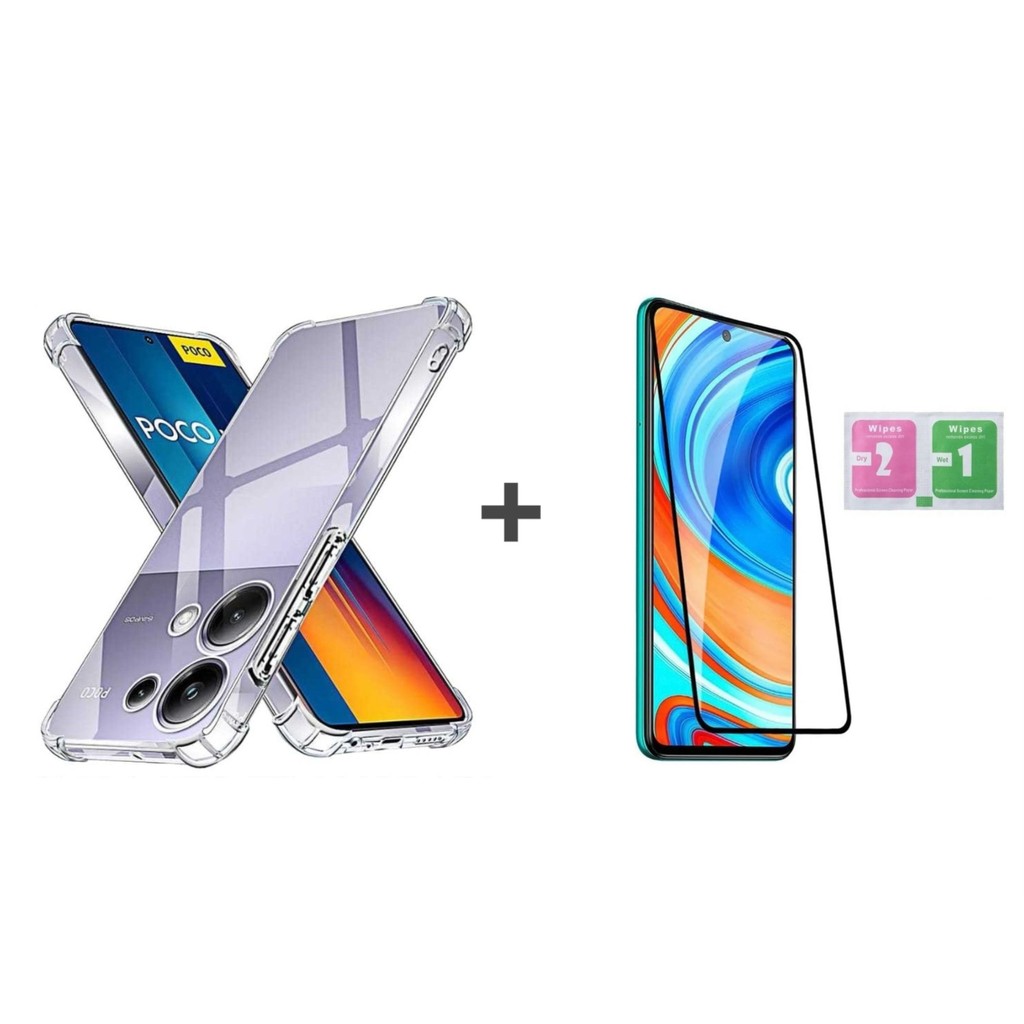 Capa Capinha POCO X6 Anti Impacto Transparente + película Vrido 3D / 9D | Shopee Brasil