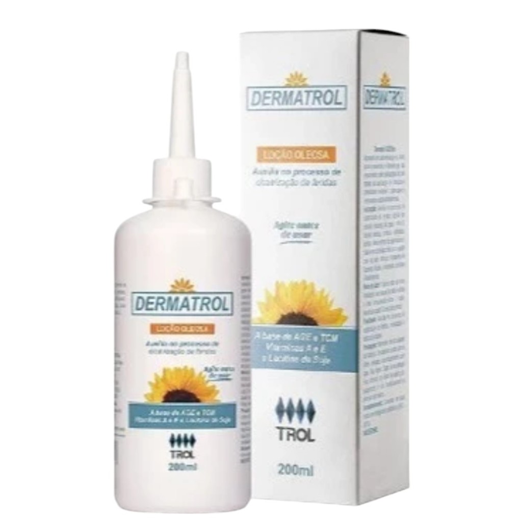 Óleo Cicatrizante De Girassol Dermatrol 200ml | Shopee Brasil