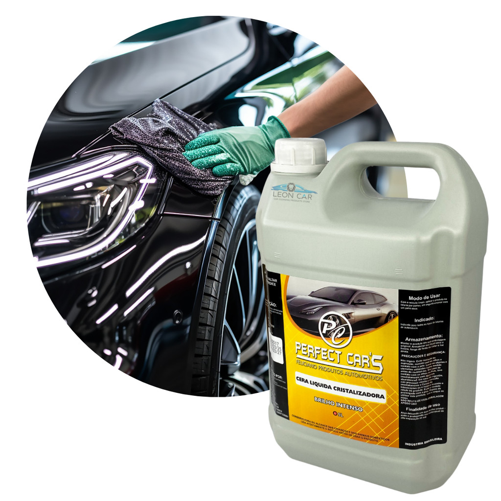 Cera Automotiva Líquida Cristalizadora Perfect Cars 5L Carnaúba Brilho ...
