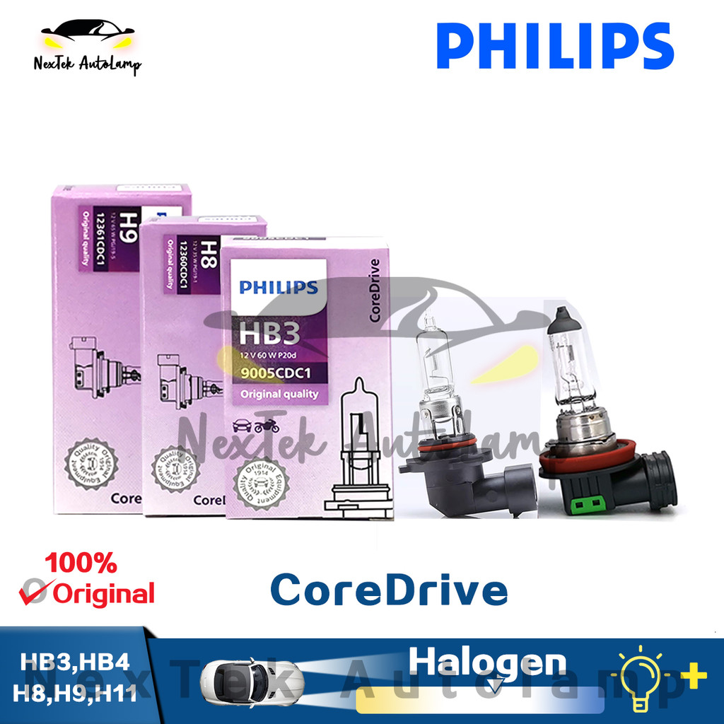 Philips CoreDrive H8 H9 H11 HB3 HB4 12V 3200K Lâmpada automotiva de ...