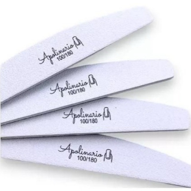 Kit Lixa Apolinario Slim Boomerang 100/180 Nails Fina - Alongamento de ...