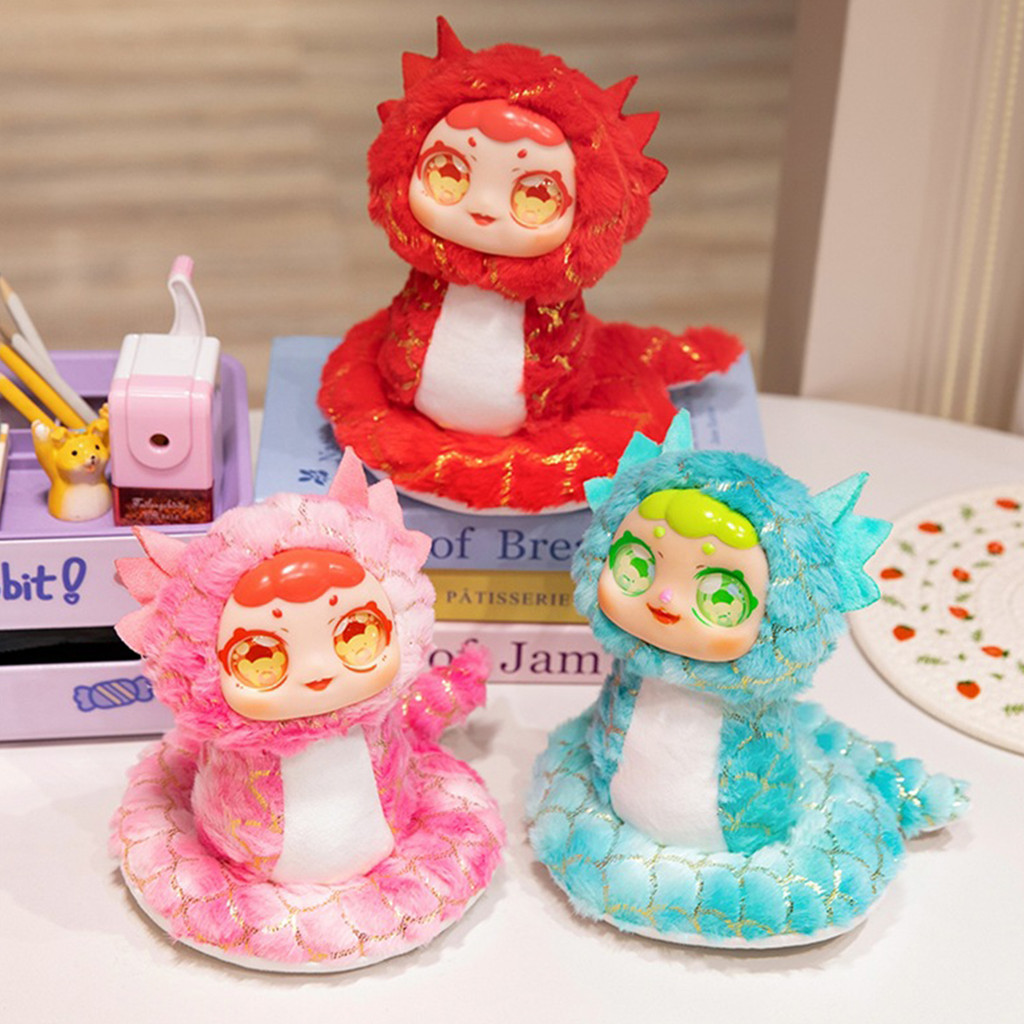 [2025 Ano Da Serpente] 1 PC Boneca Cobra Boa Sorte Rosa Ouro Vermelho ...