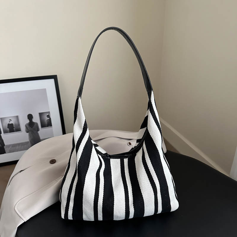 Nova Bolsa Feminina Tote Listrada Grande Capacidade Versátil Ombro ...